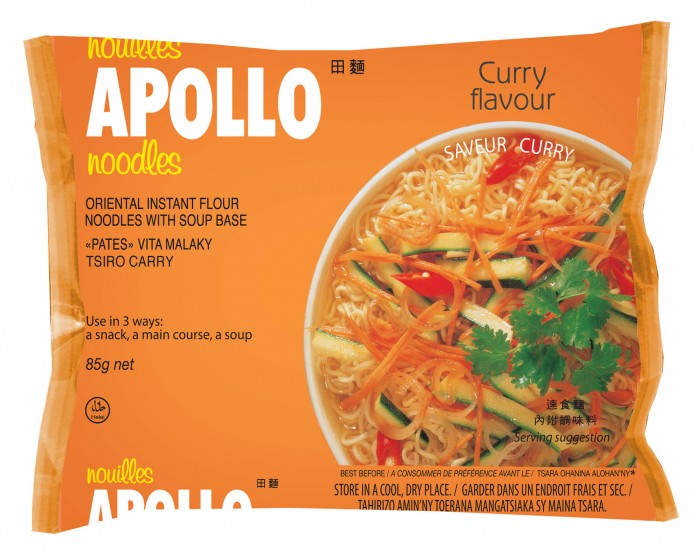 Curry, Noodles, Apollo, Packs